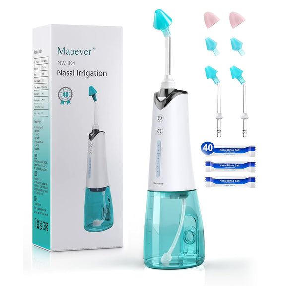 MAOEVER Sinus Cleaner Machine, Cordless Nasal Rinse Machine for Sinus ...
